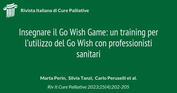Insegnare il Go Wish Game: un training per l’utilizzo del Go Wish con ...